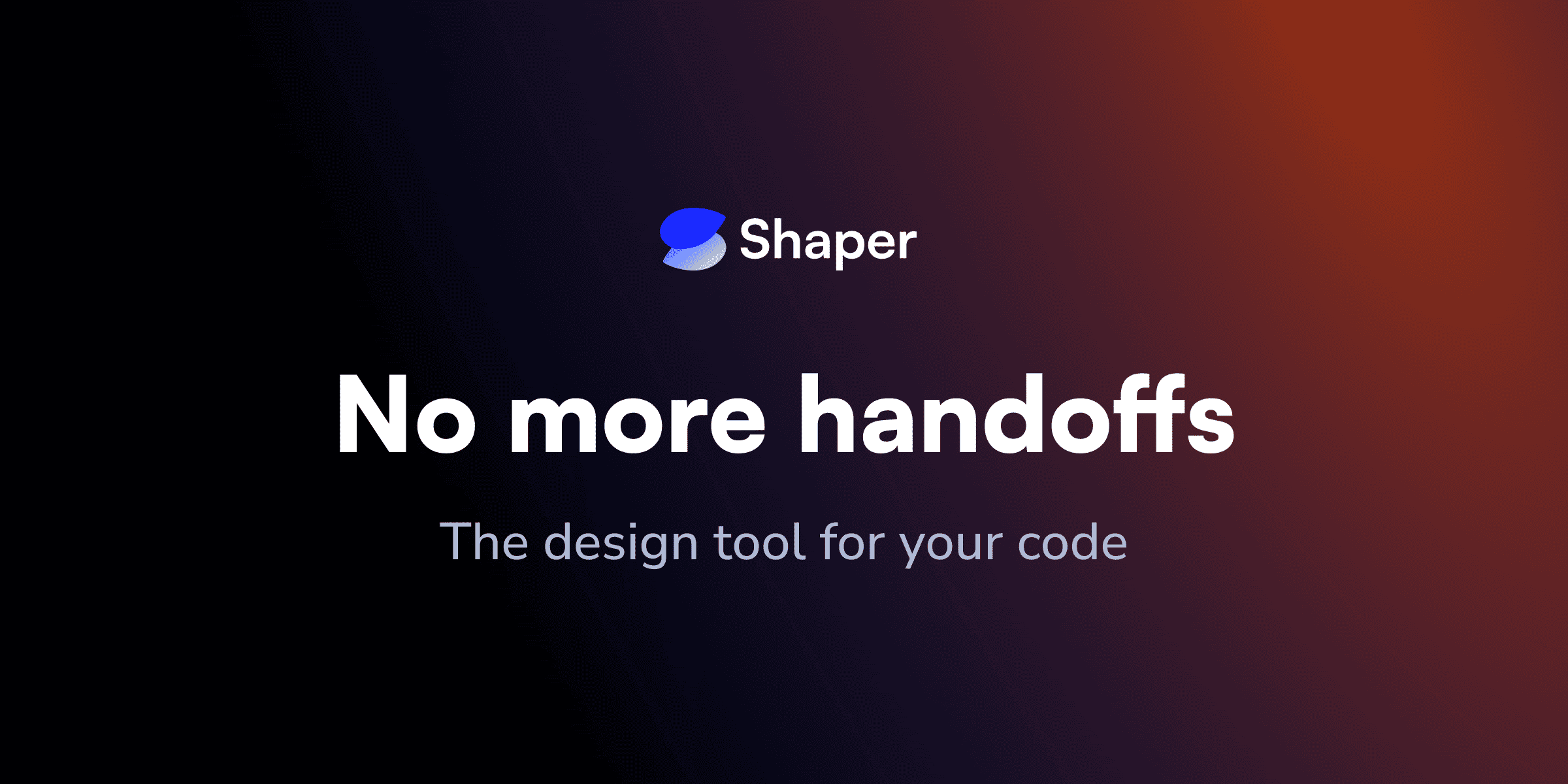 Shaper: The design tool for your code
